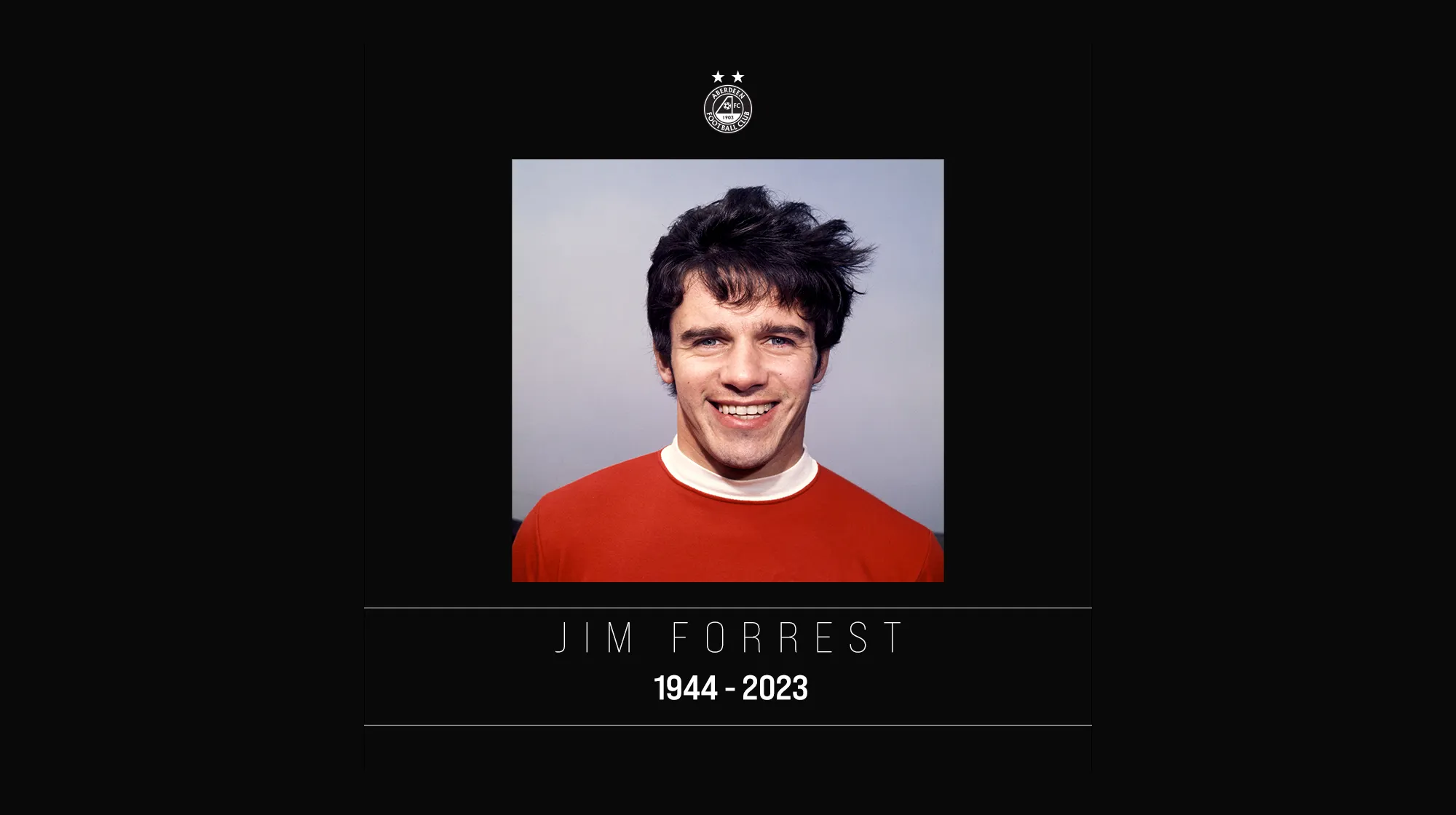 Aberdeen FC - Jim Forrest | 1944-2023