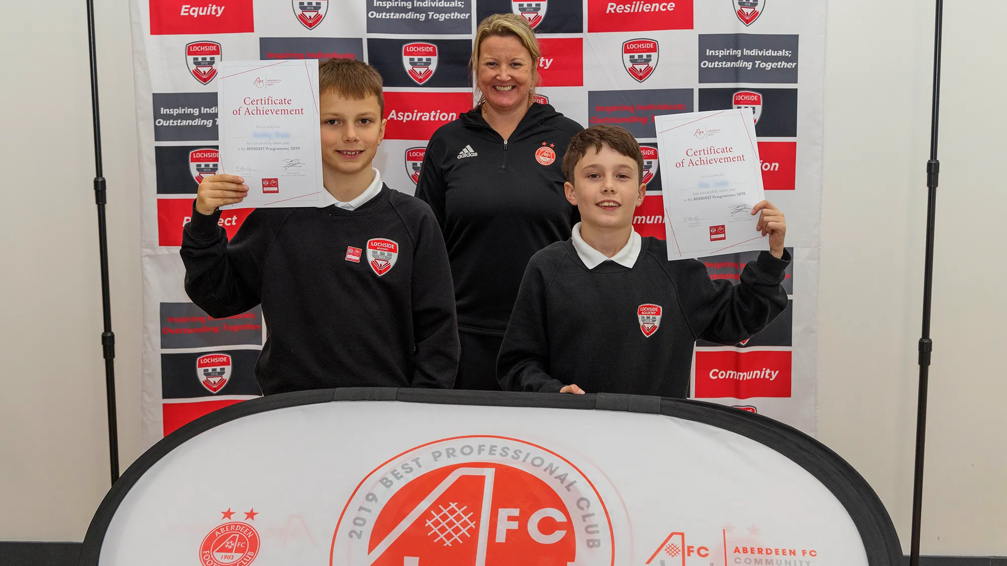 Aberdeen Football Club Community Trust - Lochside Academy pupils ...